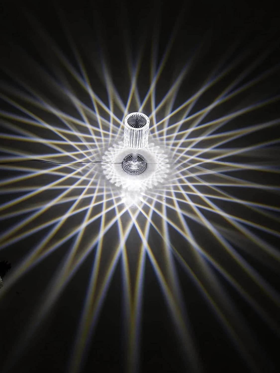 Crystal Table Lamp Rose Lamp with Touch Control | JINDEAL INC