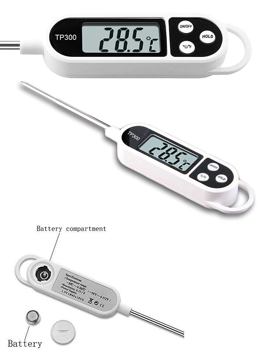 Digital Thermometer Tp-300 (Range-50 C to 300 C) | JINDEAL INC