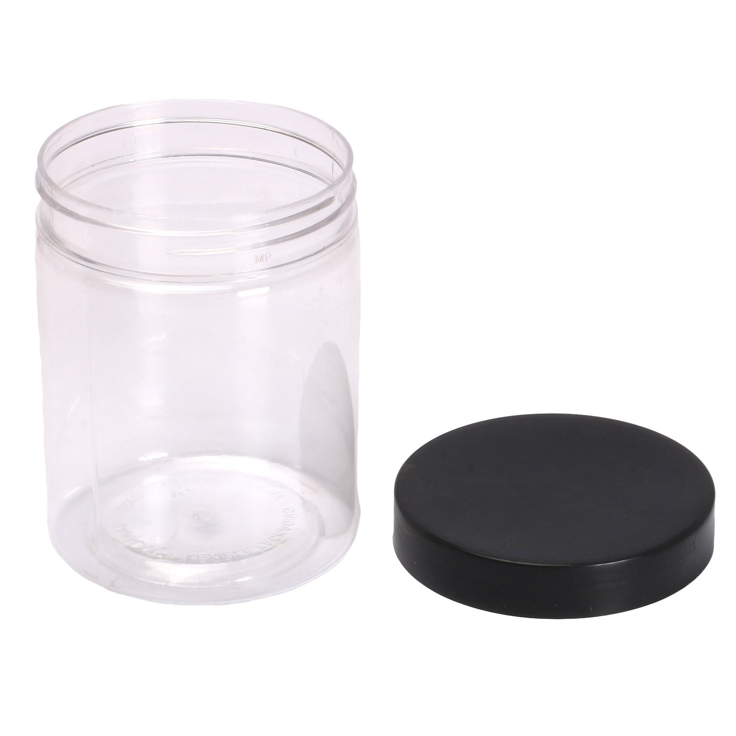 Plastic Jar with black Cap (500 ml) | JINDEAL INC