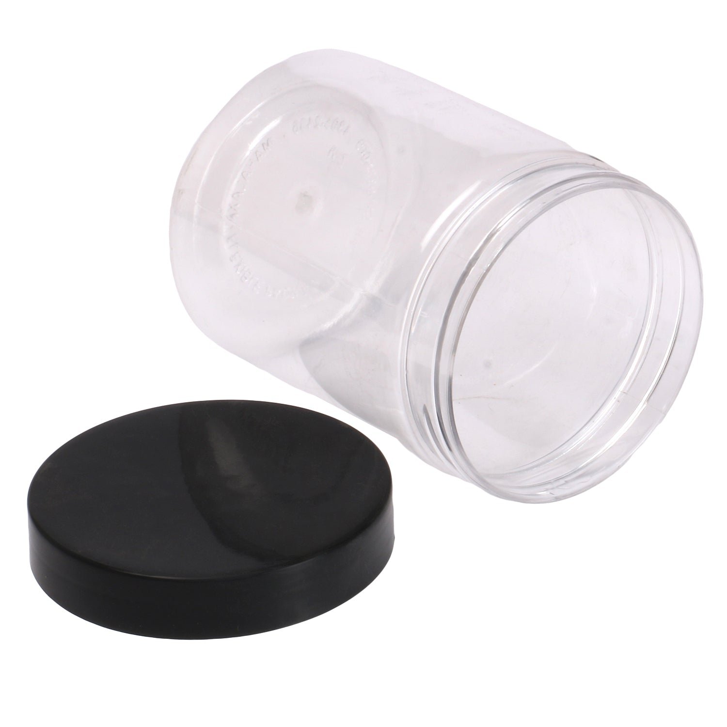 Plastic Jar with black Cap (500 ml) | JINDEAL INC