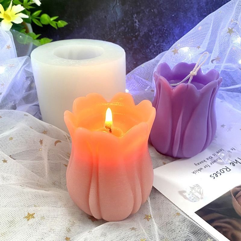 Tulip Flower Candle Silicone Mold | JINDEAL INC