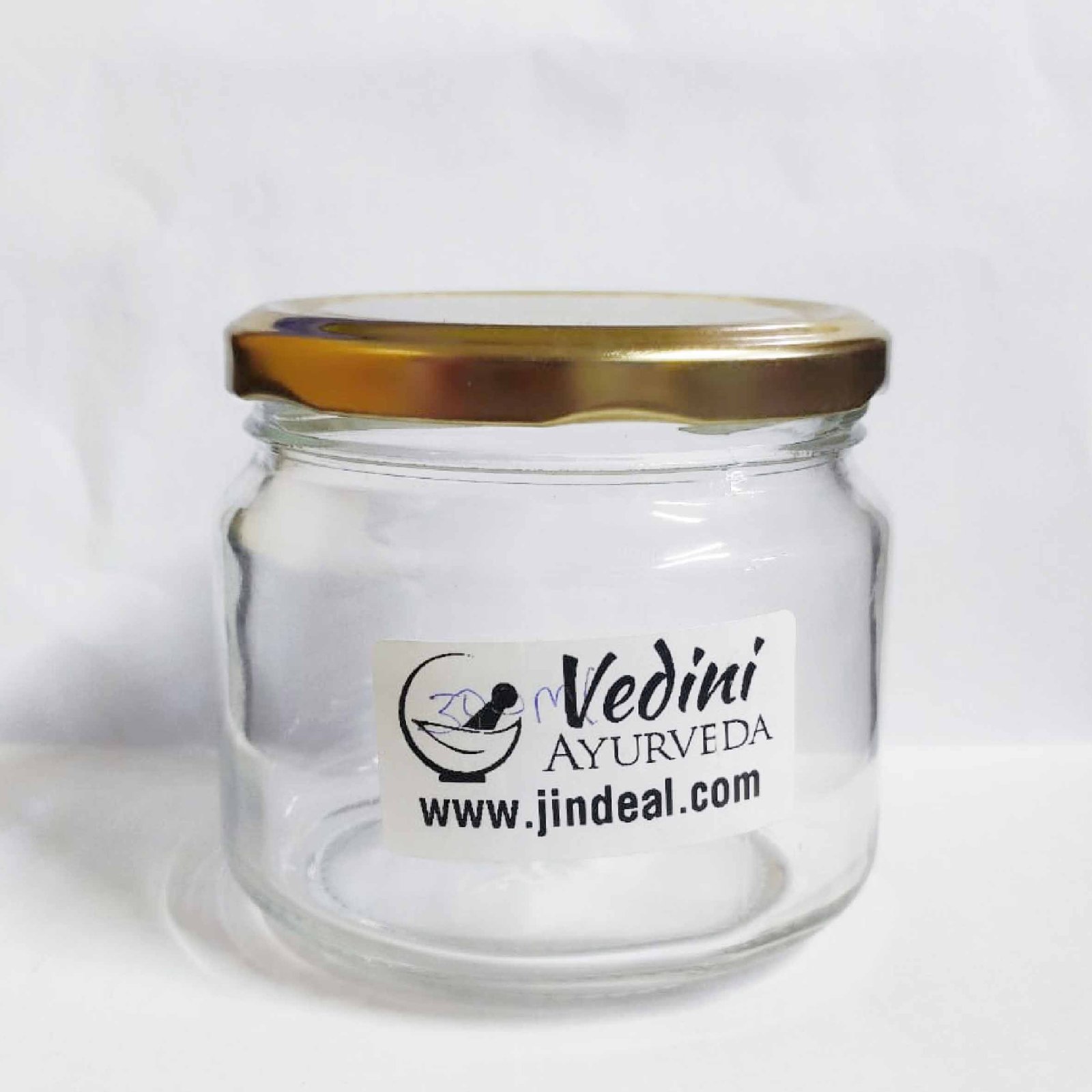 300ml Glass Jar with 82mm Lug Cap Transparent for Candle