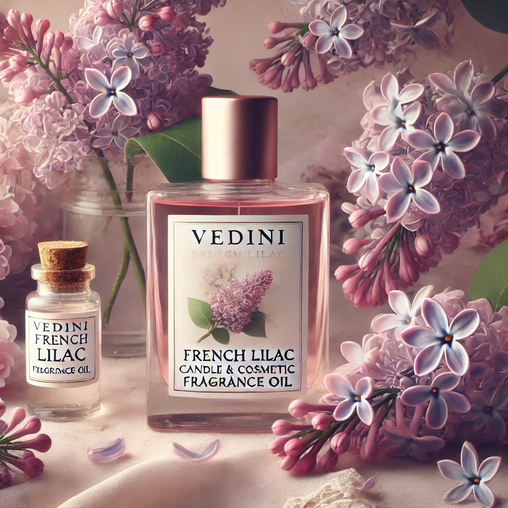 Vedini French Liliac Candle & Cosmetic Fragrance Oil